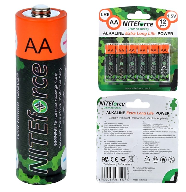 AA Alkali paristot 12kpl | NITEforce Extra Long Life - Eränetti ...